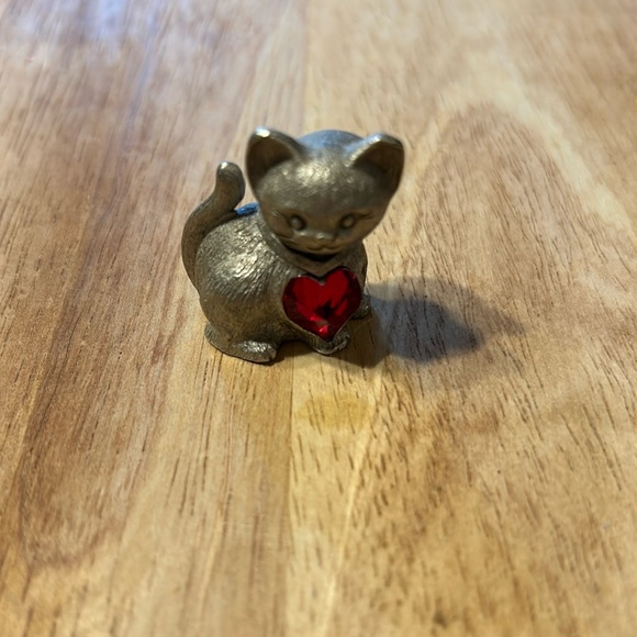 Spoontiques | Accents | Miniature Spoontiques Pewter Cat Figurine With ...